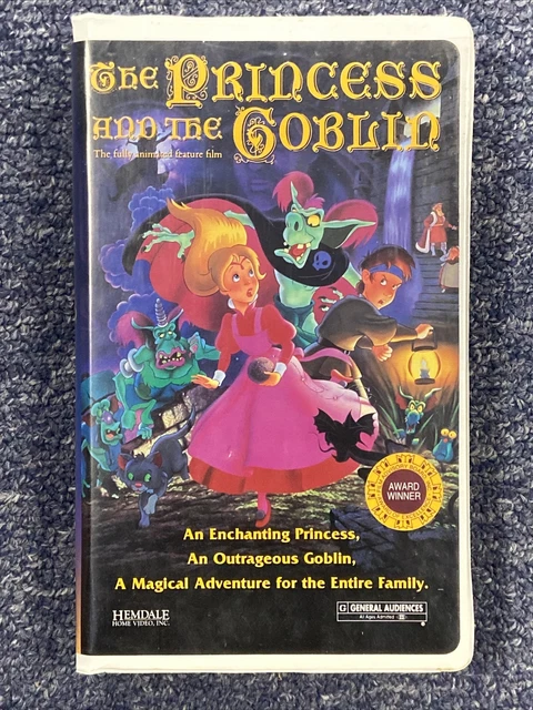 THE PRINCESS AND the Goblin (VHS Clamshell, 1994 Hemdale Home Video ...