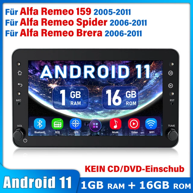 1+16G ANDROID 11 7" Autoradio Für Alfa Romeo 159 Spider Brera GPS Navi WIFI BT EUR 179,99 ...