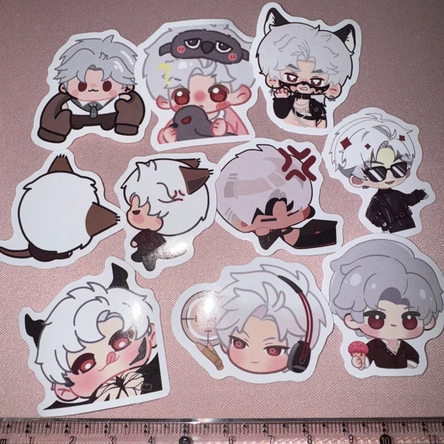 10 SYLUS STICKERS Cute Kawaii Love And Deepspace LaD Otome Game Sticker ...