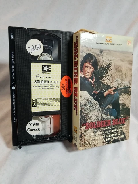 SOLDIER BLUE VHS - 1974 - Peter Strauss - Donald Pleasence - Candice ...