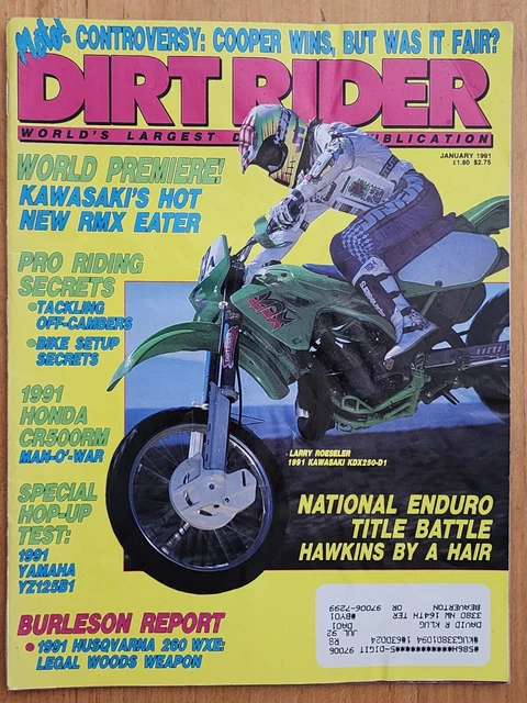 DIRT RIDER JANUARY 1994 Vintage Motocross Magazine MOTO RM125 Enduro ...