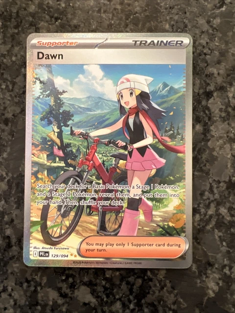 DAWN SIR 2025 Pokemon Phantasmal Flames English Card Full Art 129/094 £ ...