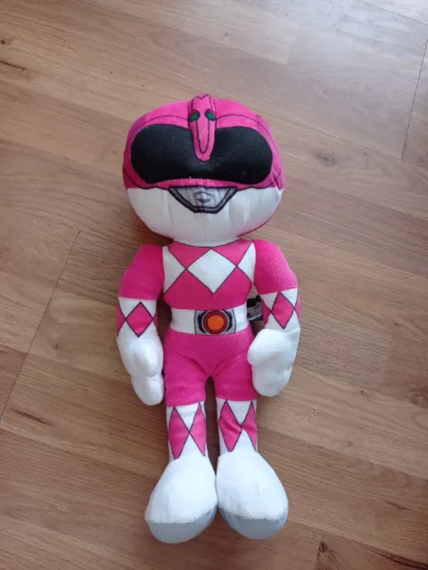 MIGHTY MORPHIN POWER Rangers Pink Ranger Plush Soft Toy 2016 VGC £7.99 ...