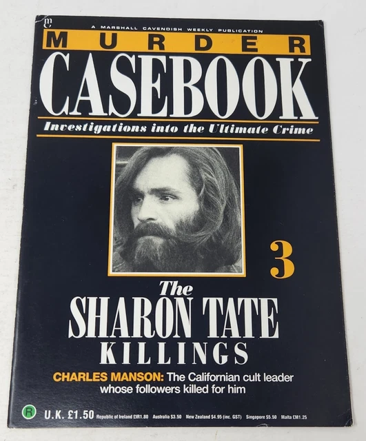 MURDER CASEBOOK CHARLES Manson The Sharon Tate Killings 1990 Printed In ...