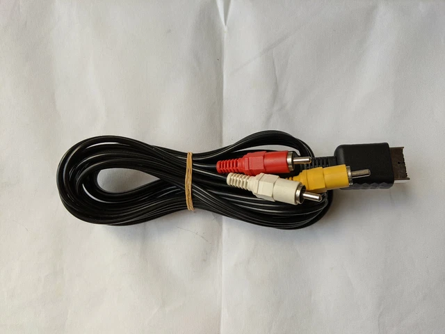 SONY PLAYSTATION PS1/PS2/PS3 OEM Genuine Official A/V Composite Cable ...