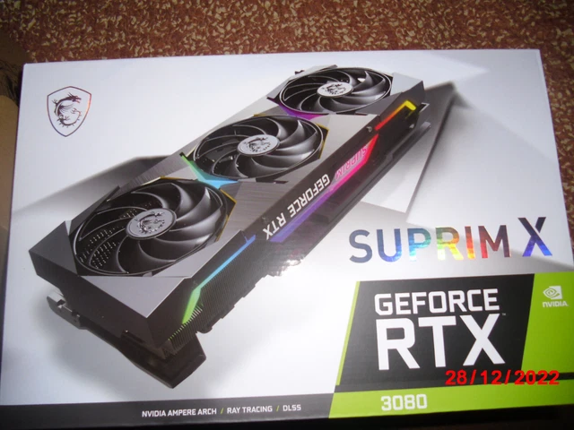 MSI GEFORCE RTX 3080 SUPRIM X 12GB GDDR6X Grafikkarte EUR 755,00 ...