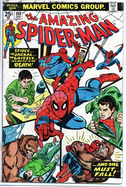 MARVEL BRONZE AGE Amazing Spiderman 140 1975 Rare VG/FN 5.0 Comic Key ...