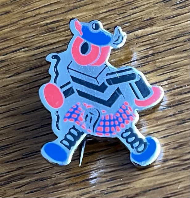 1960S BERTIE BASSETT as a Scot Liquorice Allsorts advertising pin badge ...