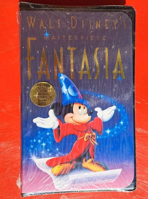 1991 WALT DISNEY’S Masterpiece Fantasia VHS Rare Black Diamond Edition ...