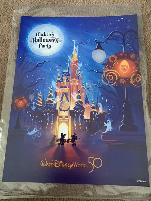 MICKEYS NOT SO scary halloween party poster 2022 £15.00 - PicClick UK