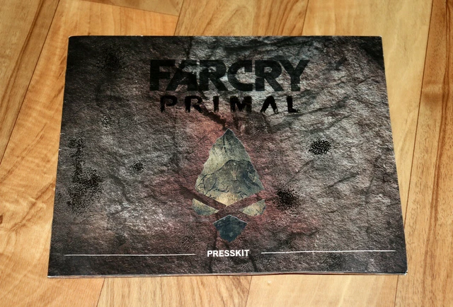 FAR CRY PRIMAL Rare Promo Press Kit Booklet Ad Advertising PS4 Xbox One ...
