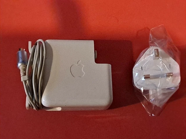 ORIGINAL APPLE G4 Ibook Powerbook 65W A1021 Power Adapter Charger+Uk ...