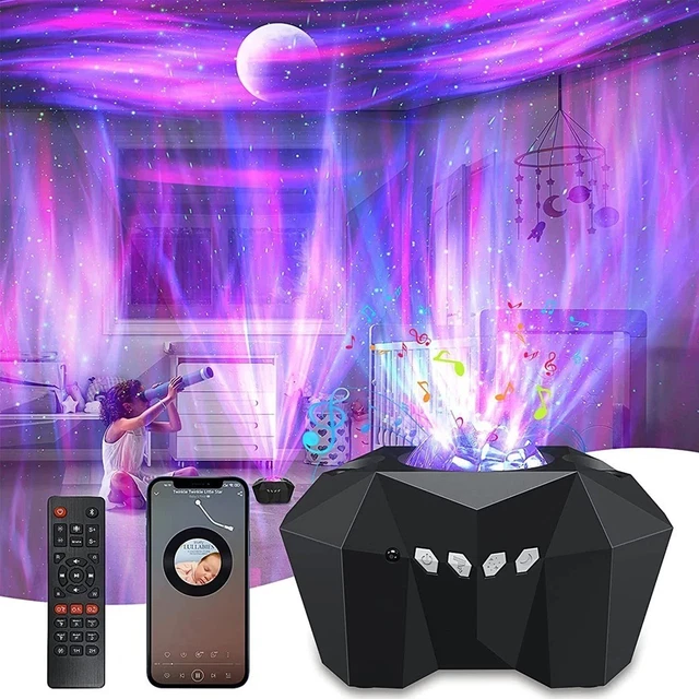 STAR LIGHTS AURORA Galaxy Moon Projector with Remote Control Sky Night ...