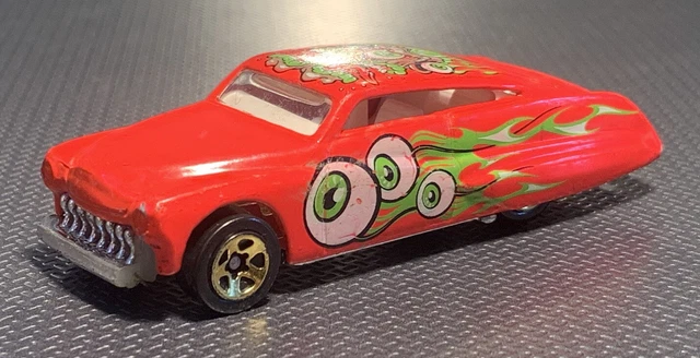 2001 HOT WHEELS 1/64 Custom ‘49 Mercury Hot Rod, Red. Unboxed, Slight ...