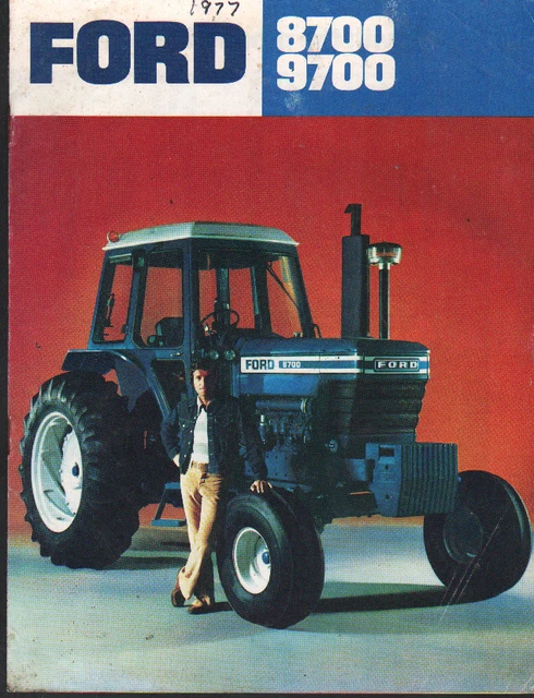 FORD 8700 AND 9700 Opuscolo brochure trattore EUR 17,08 - PicClick IT