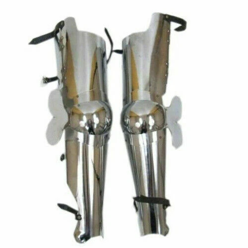 MEDIEVAL FULL LEG Armor Set Knight Crusader Spartan Steel Armor ...