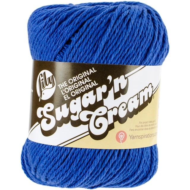 LILY SUGAR'N CREAM Yarn Solids-Dazzle Blue 102001-1131 EUR 11,35 - PicClick FR
