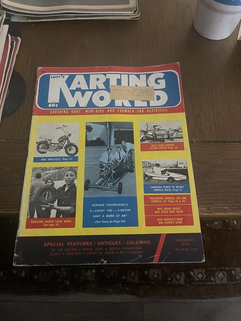 KARTING WORLD LOTTS Magazine Feb/Mar 1967 Volume 9 Number 1 Go Kart ...