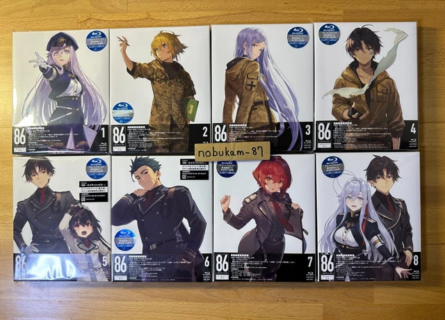 86 Eighty Six Vol 1 8 Set Blu Ray Complete Limited Edition All 8