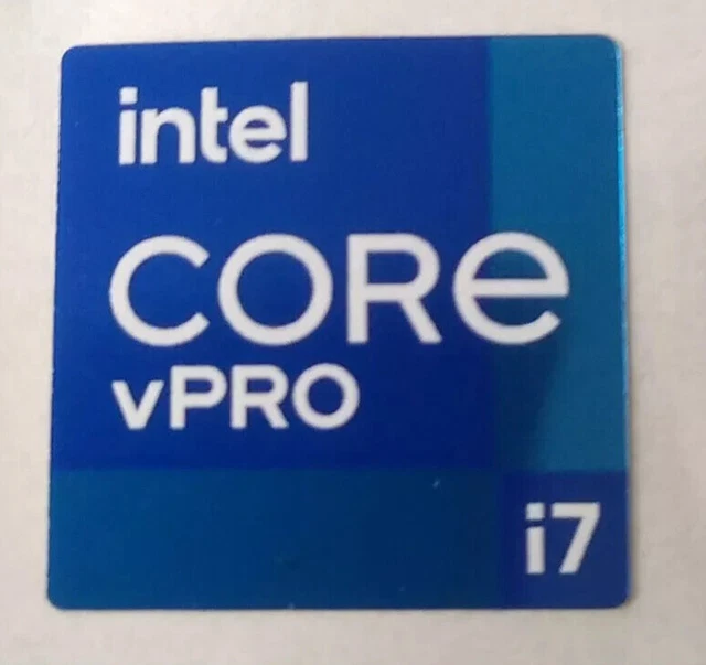 GENUINE INTEL CORE i7 Vpro Inside Case Badge Sticker 18x18mm Laptop ...