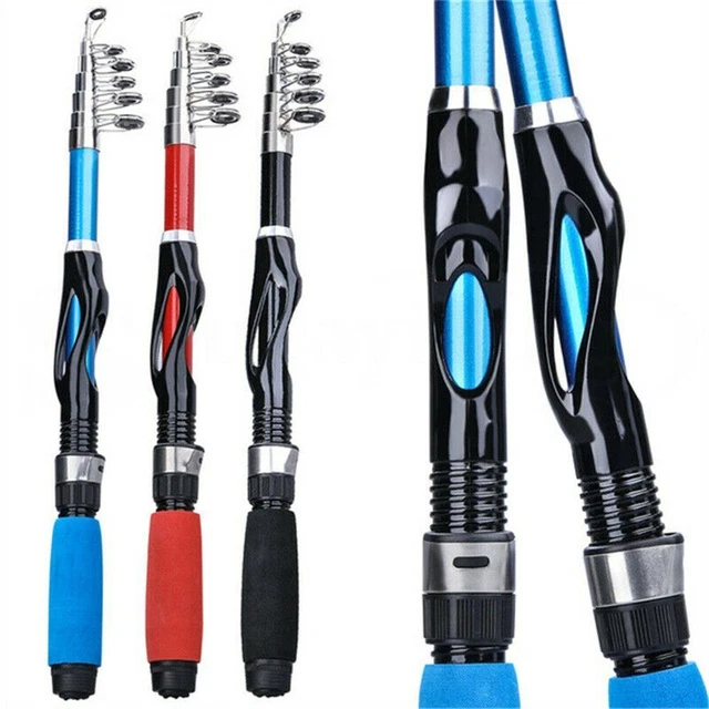 PORTABLE FISHING TACKLE Carp Feeder Telescopic Fishing Rod Stream Hand ...