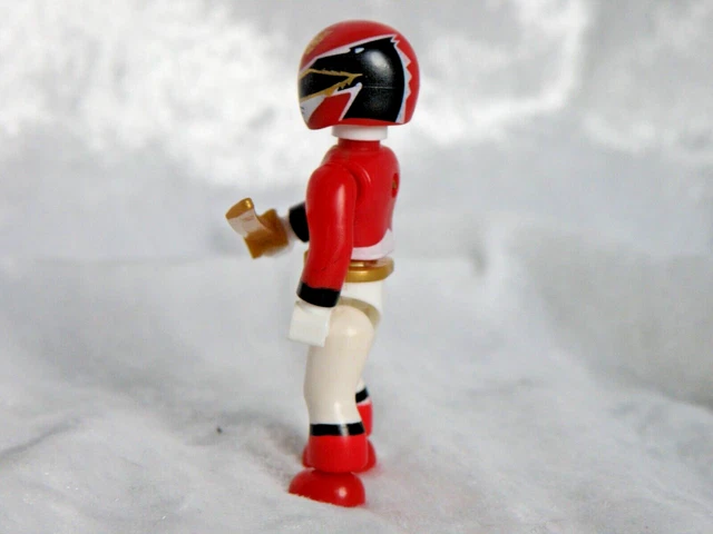 MEGA BLOKS POWER RANGERS MEGAFORCE RED RANGER SERIES 1 w/WEAPON RARE ...