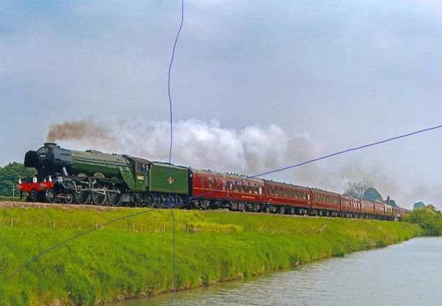 LNER STEAM LOCO Photo A3 On Photograph Railway Train Picture 'Flying ...