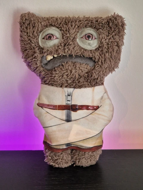 FUGGLER GNAWING TERROR Straight Jacket Funny Ugly Monster Fuzzy Soft ...