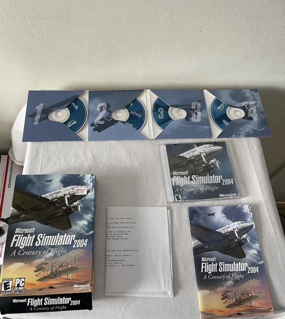 MICROSOFT FLIGHT SIMULATOR 2004: A Century Of Flight 2003 Tin (4) Cd ...