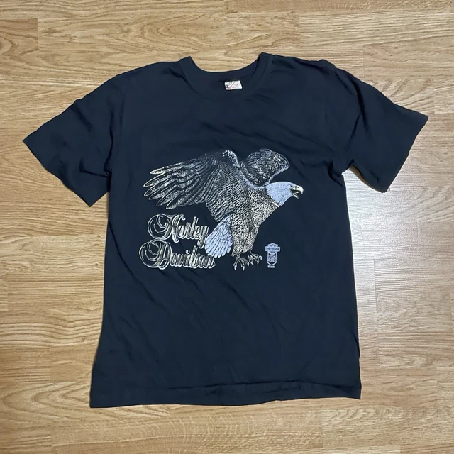 VINTAGE 1990’S HARLEY Davidson Gold Eagle T Shirt Sz Medium Irwin ...