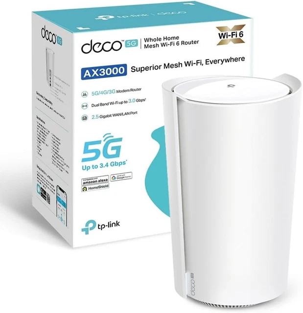 TP-LINK DECO X50-5G Router Con Sim, 5G Mesh Wifi 6, Ax3000Mbps Dual ...