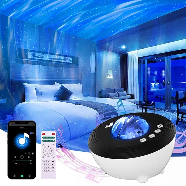 LED GALAXY PROJECTOR Light Starry Sky Star Bluetooth Music Night Light Remote £17.89 - PicClick UK