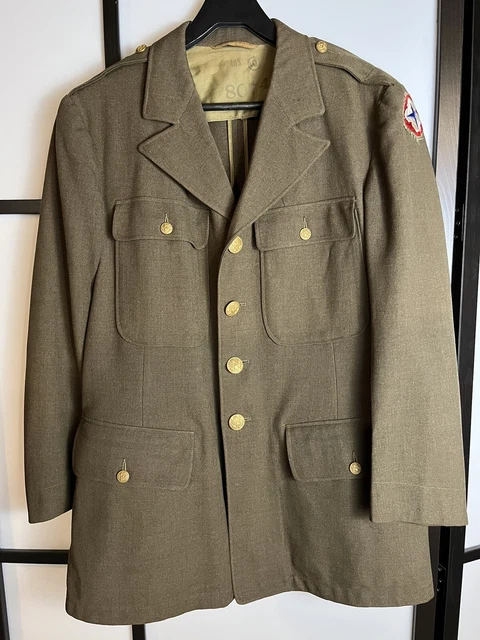ORIGINAL WWII CLASS A Service Coat/Jacket. Size 40S £71.15 - PicClick UK
