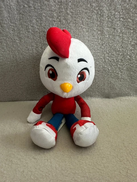 NICK JR TOP Wing Rod Red bird soft toy plush rooster £9.50 - PicClick UK