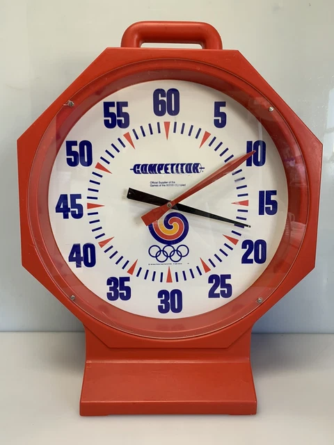 VINTAGE 1983 OLYMPICS Seoul Korea Competitor Clock XXIVth Olympiad 22 ...