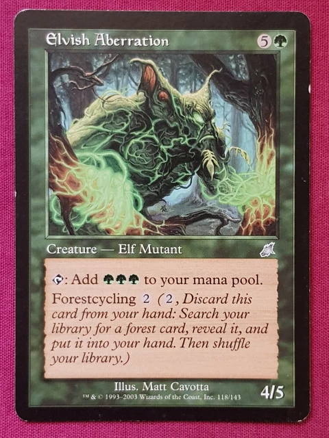 MAGIC THE GATHERING SCOURGE ELVISH ABERRATION green card MTG EUR 4,43 - PicClick FR