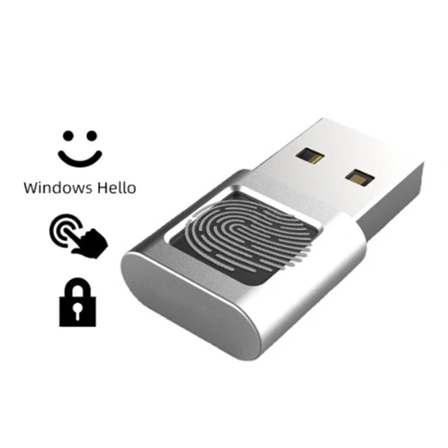 PORTABLE USB FINGERPRINT Reader Biometric *Scanner for Windows 10 ...