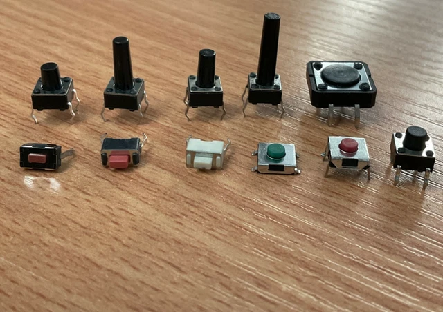 PUSH CLICK TACTILE Switch PCB Round Button Momentary Small Mini Micro £ ...