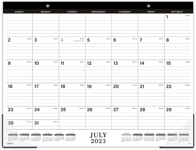 DESK CALENDAR 2023-2024 - Jul. 2023 - Dec. 2024, 18-Month Desk/Wall ...