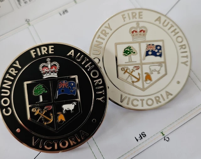 2 X COUNTRY FIRE AUTHORITY CFA Victoria badges $85.00 - PicClick AU