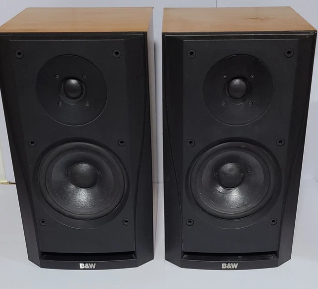 B&W BOWERS AND Wilkins A331159 Bookshelf Speakers Matched Pair great ...