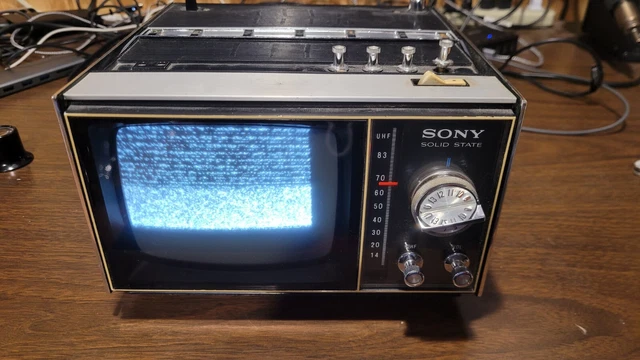 RARE VINTAGE SONY Solid State TV Model TV-500U Works - Please read £148.33 - PicClick UK