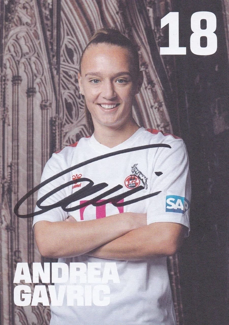 AUTOGRAMMKARTE ANDREA GAVRIC - 1. FC Köln - 2023/2024 - Frauen ...