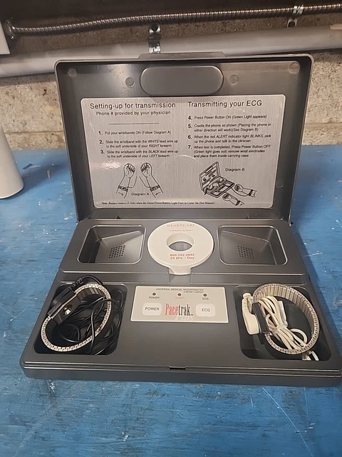 MEDNET PACETRAK PLUS Telephone ECG Monitor Transmitter Kit Universal ...