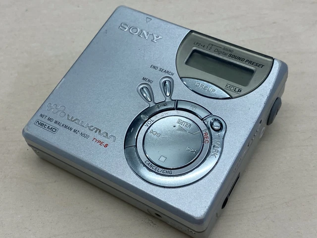 SONY MZ-N520 SILVER Minidisc Player/Recorder Net MD Walkman FAULT NO ...