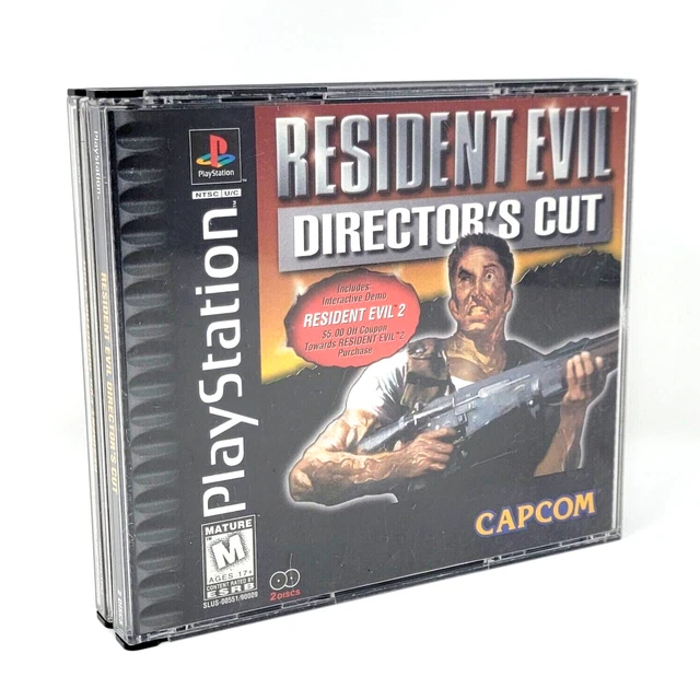 RESIDENT EVIL DIRECTOR'S Cut Sony PlayStation 1 PS1 2 Disc Complete CIB ...