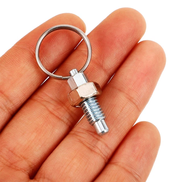 4 PCS SPRING Locking Pin Retractable Indexing Plunger with Handle Shaft ...