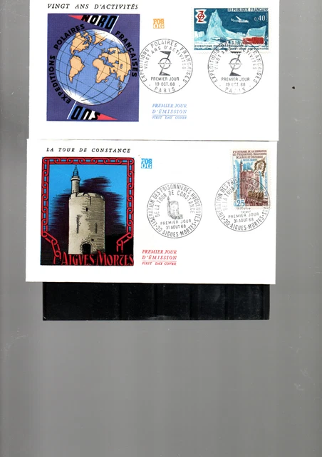 LOT DE 2 Enveloppes 1Er Jour France 1968 EUR 1,90 - PicClick FR
