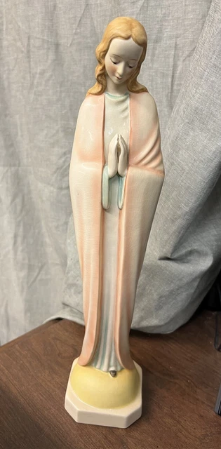 VINTAGE HUMMEL GOEBEL Praying Virgin Mary Standing Germany 15" Tall £35 ...