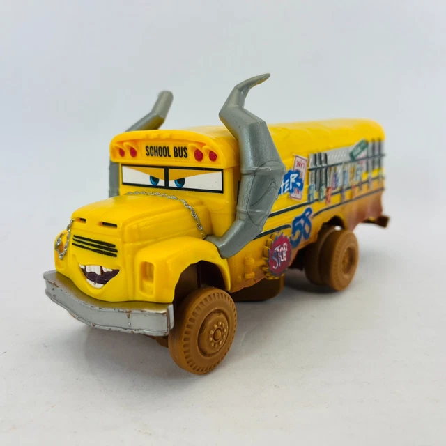 DISNEY PIXAR CARS 3 Miss Fritter school bus Crazy 8 Crashers - Smash ...